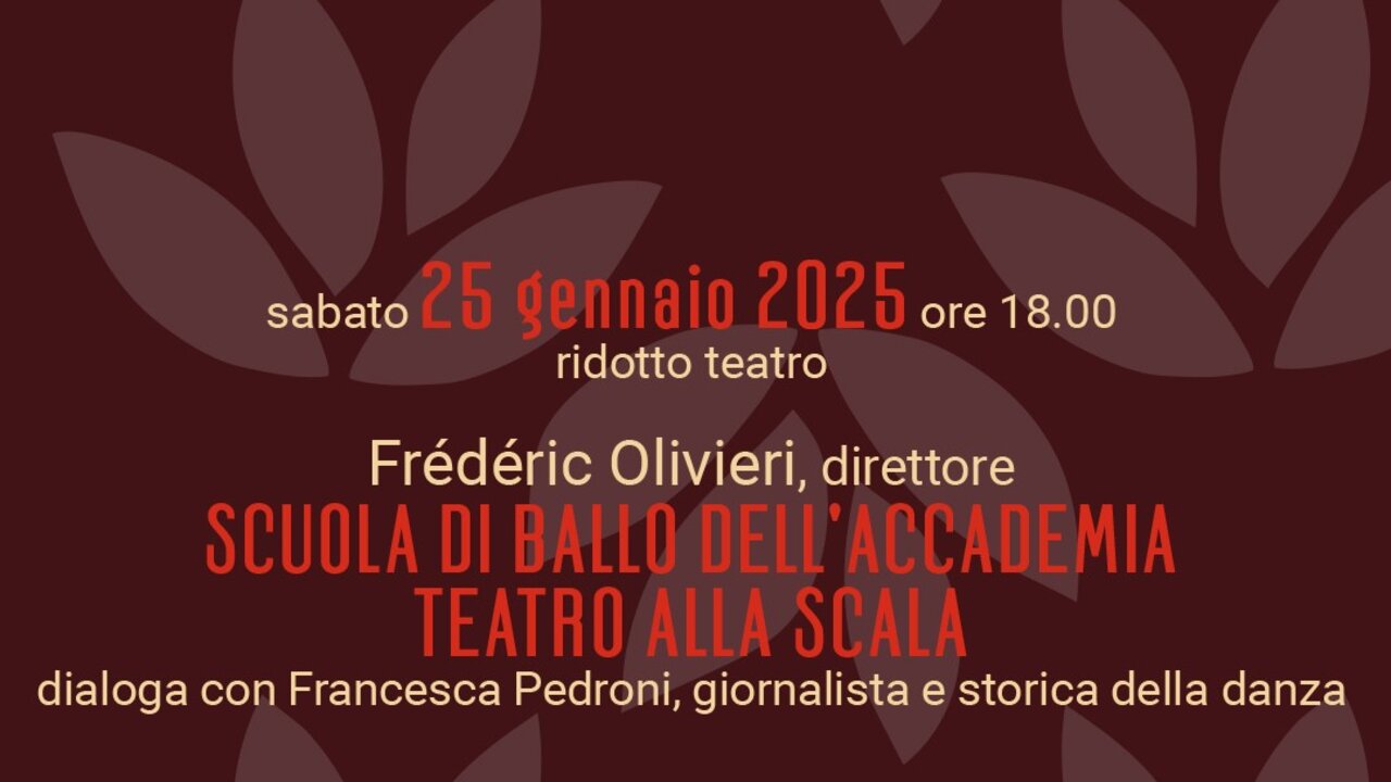 Frédéric Olivieri incontra il pubblico